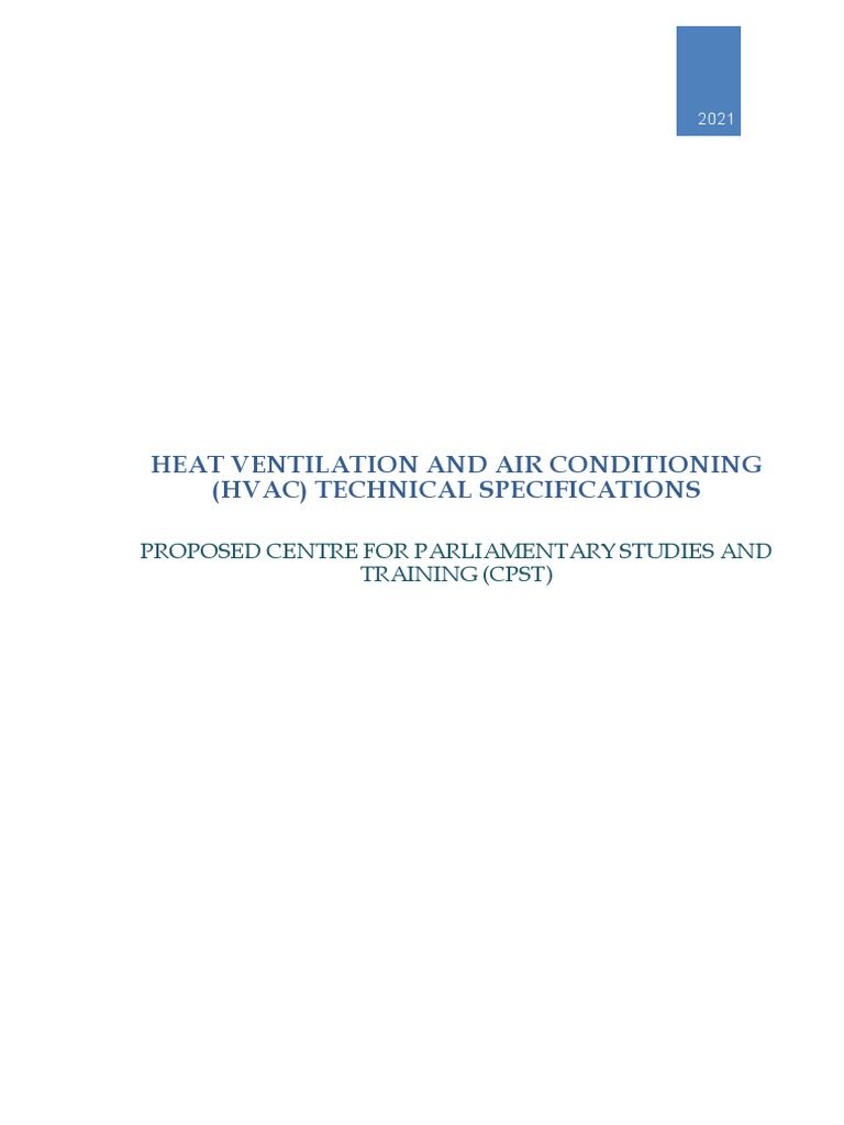 Hvac | PDF | Duct (Flow) | Specification (Technical Standard)