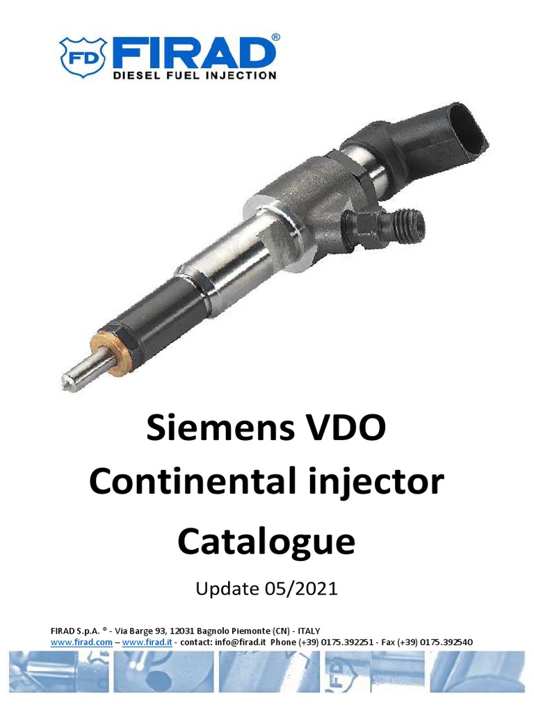 Siemens FIRAD Catalogue | PDF | Volkswagen | Automotive Technologies