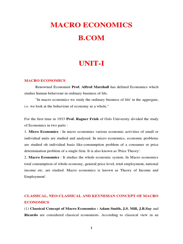 An Introduction to Macroeconomic Theory: Exploring Key Concepts ...