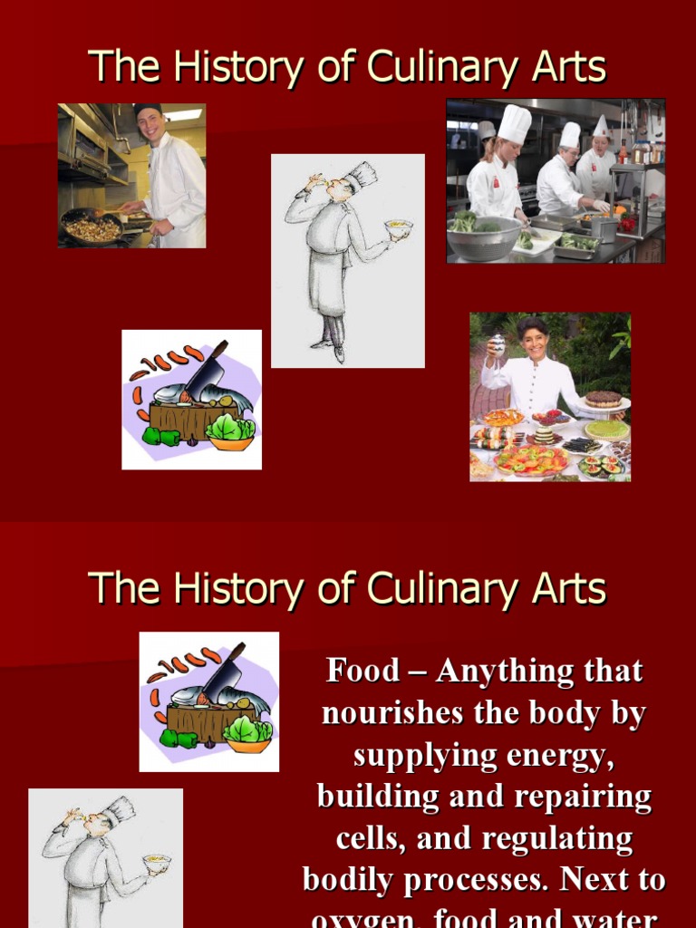 Evolution of Culinary Arts History | PDF | Sauce | Foods
