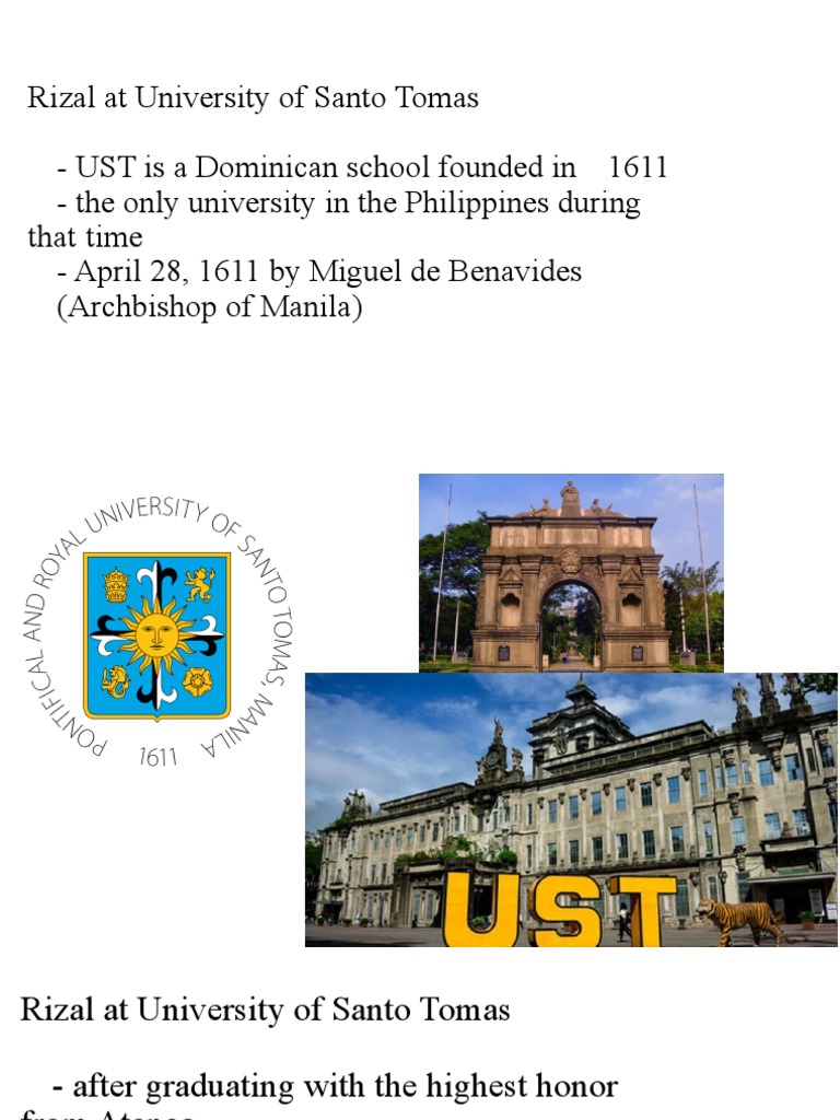 Rizal at University of Santo Tomas | PDF