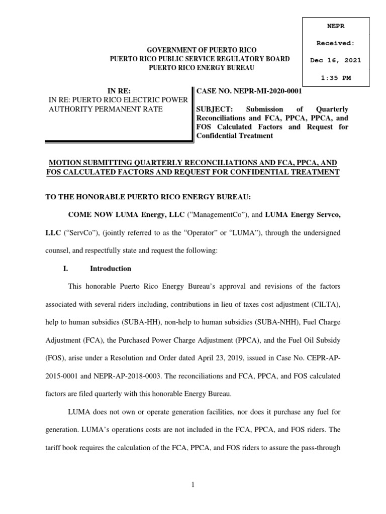 LUMA Energy | PDF | Trade Secret | Confidentiality