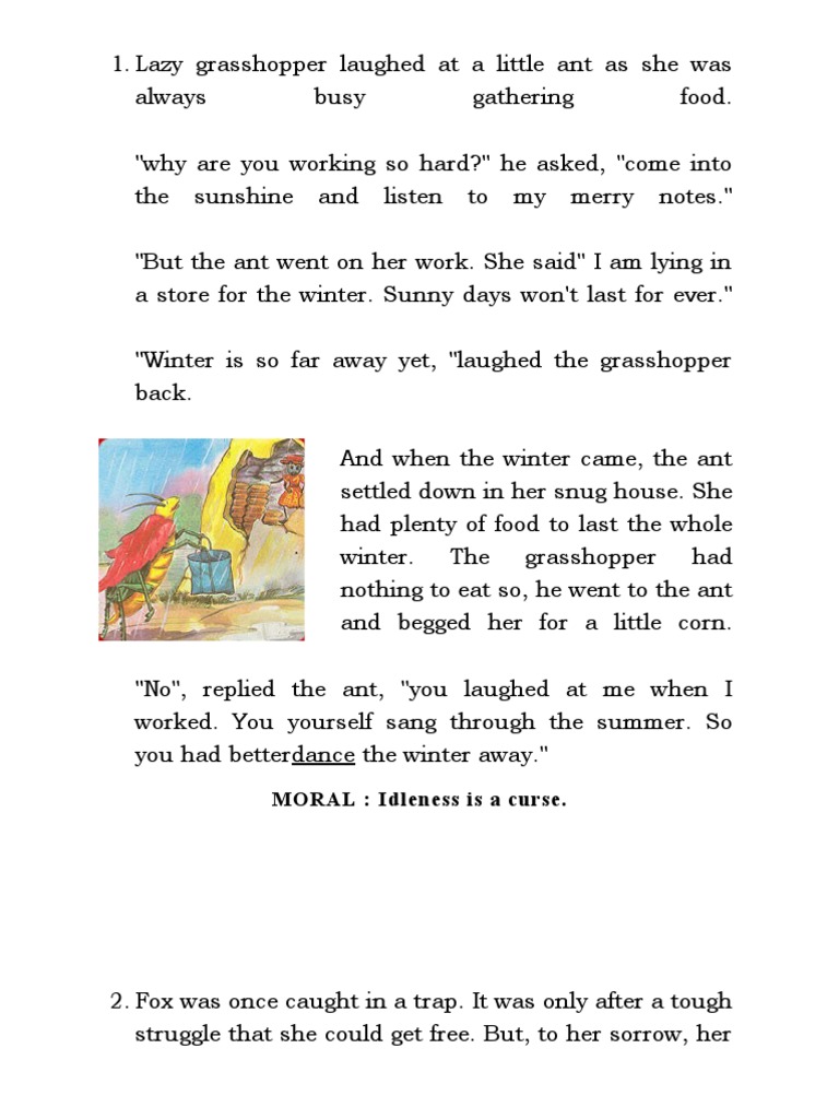 MORAL: Idleness Is A Curse | PDF | Religion And Belief