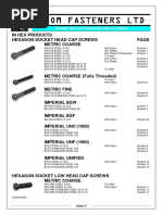 Internal ACME Thread General Purpose Size Chart | PDF | Cutting Tools ...