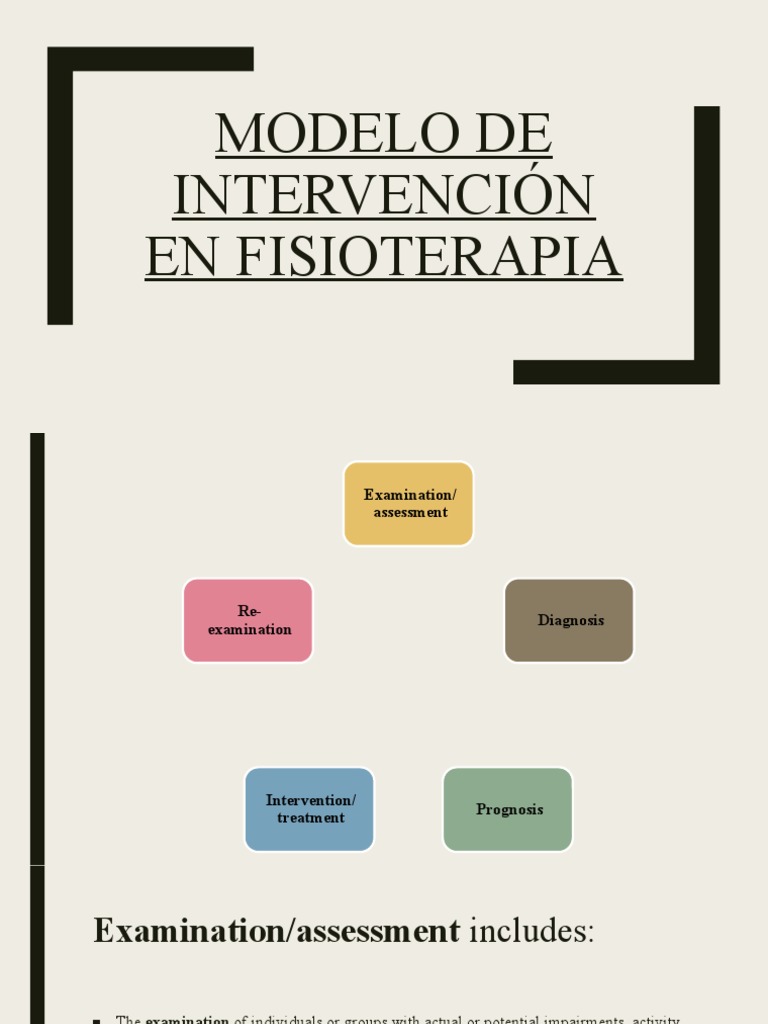 Modelo de Intervención en Fisioterapia | PDF | Medical Diagnosis | Disability