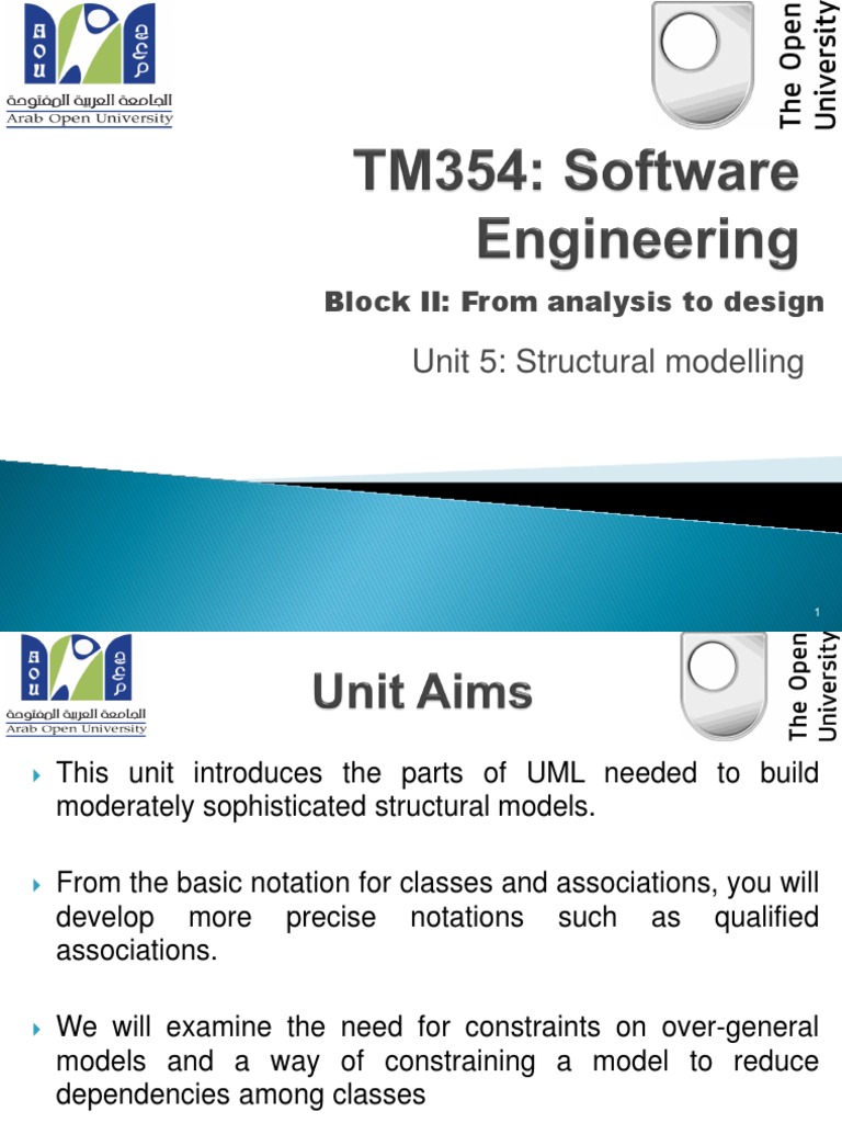 TM354-Unit5-Lecture Slides | PDF | Class (Computer Programming) | Conceptual Model