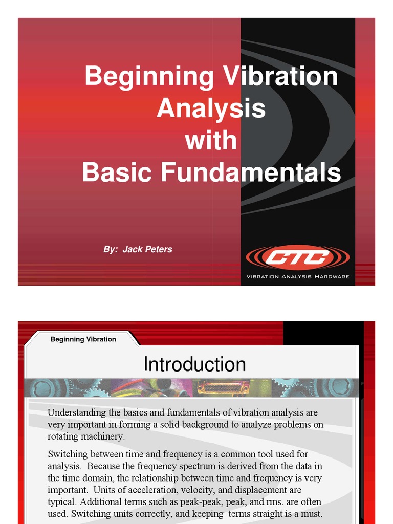 01-Beginning Vibration Analysis | PDF | Science & Mathematics