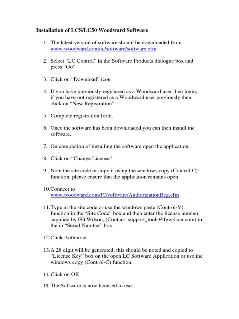 Installation of LCS Software | PDF