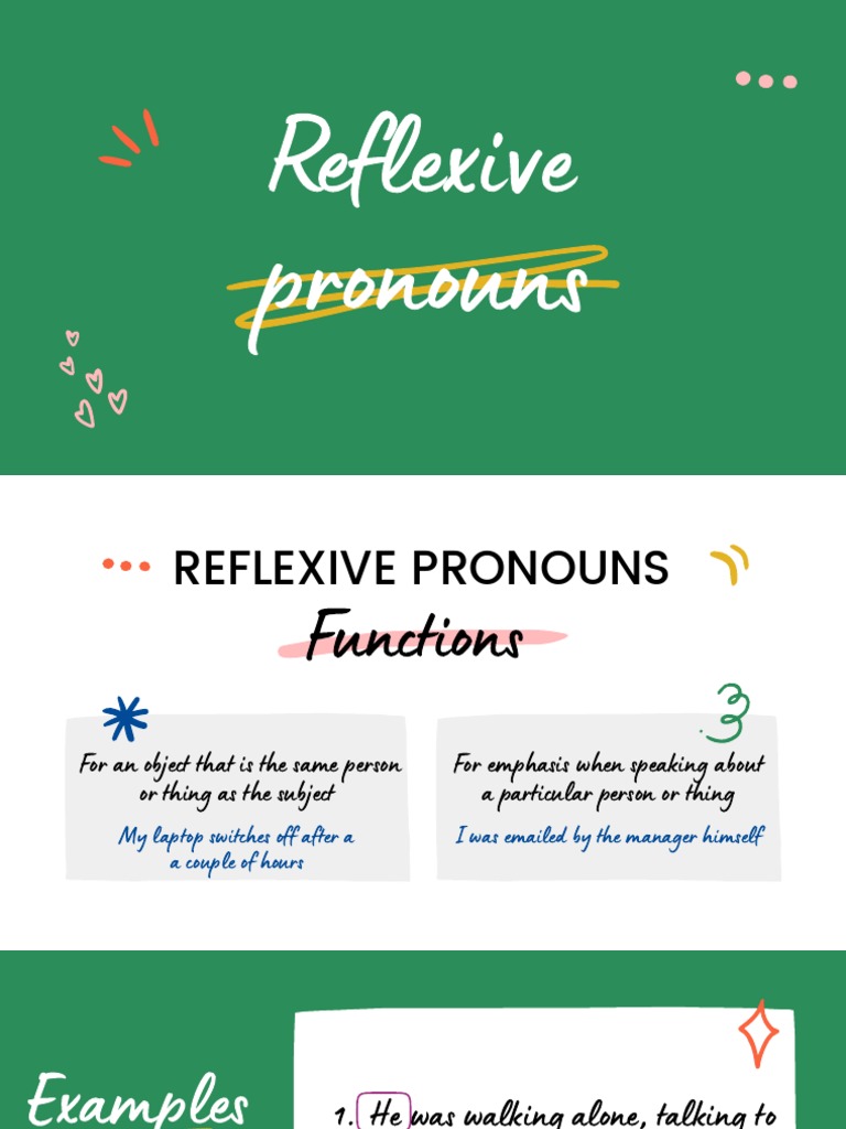Understanding Reflexive Pronouns | PDF