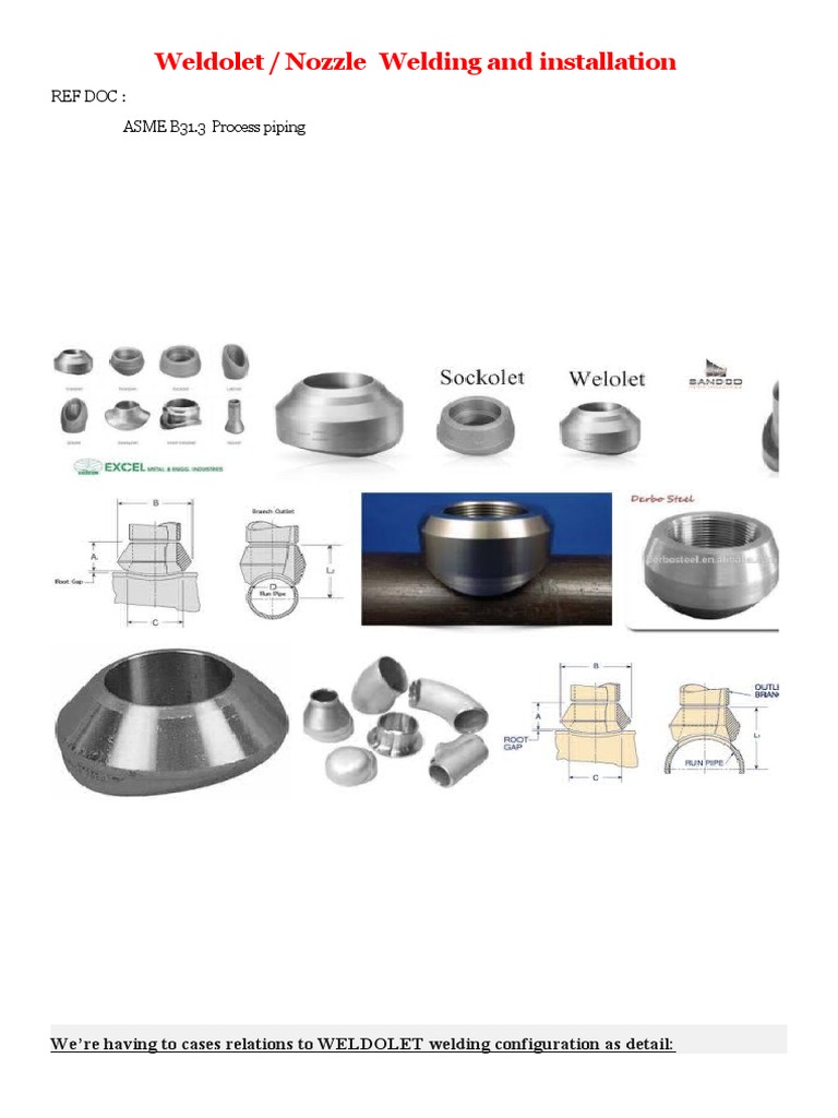 Weldoet&Nozzle Welding and Installation | PDF