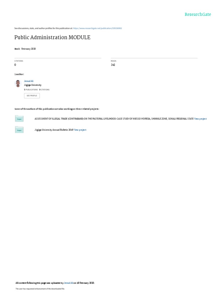 Nature of Public Administration | PDF | Public Administration | Science