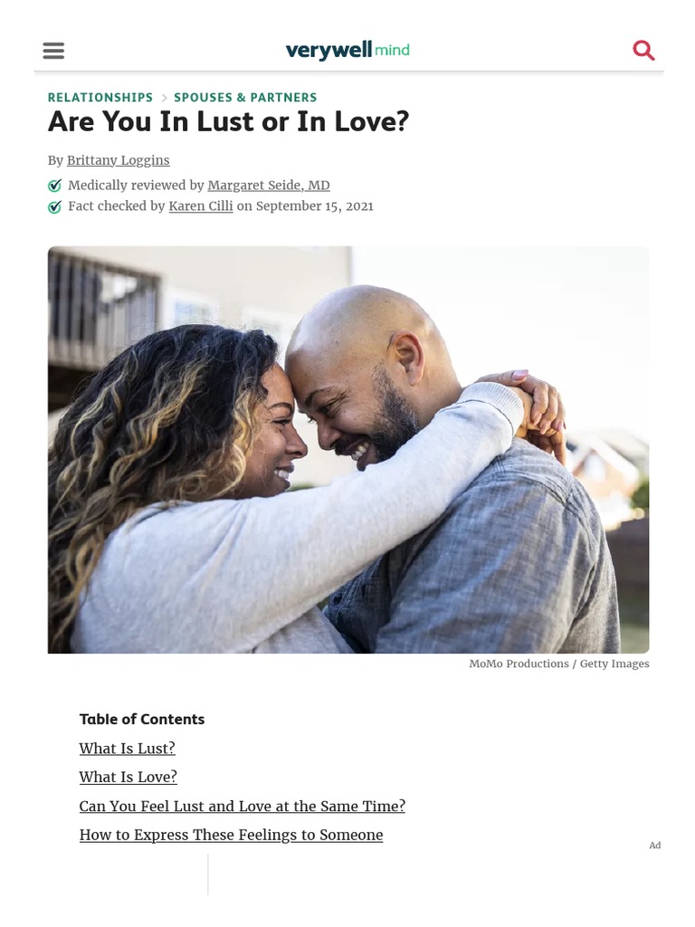 Lust vs. Love: Key Differences Explained | PDF | Love | Intimate Relationships