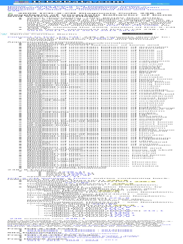 2009-icd-9-cm-diagnosis-code-238-0-neoplasm-of-uncertain-behavior-of