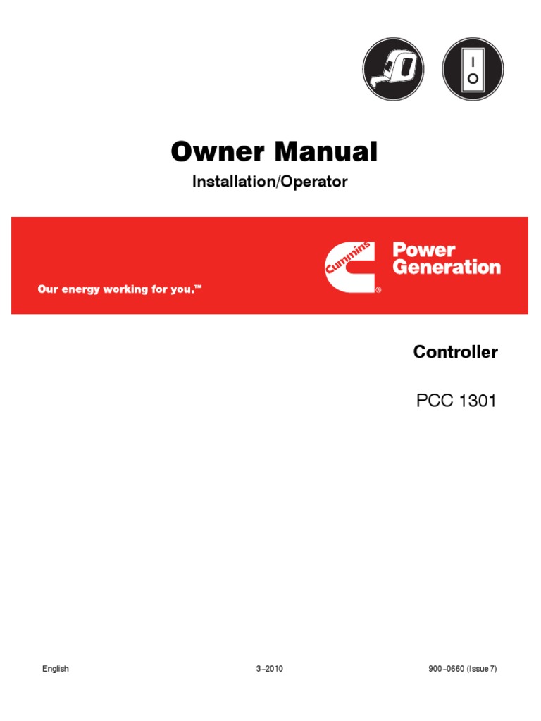 PowerCommand PCC1301 Controller Owners Manual | PDF | Menu (Computing ...