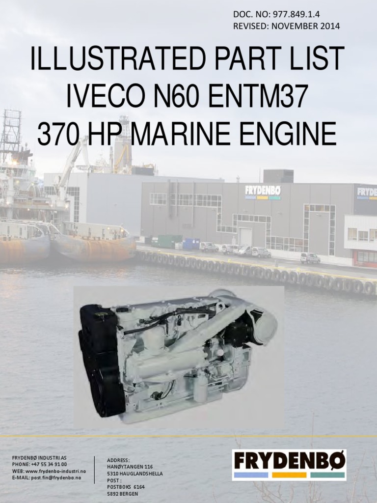 Illustrated Part List Iveco N60 Entm37 370 HP Marine Engine | PDF ...