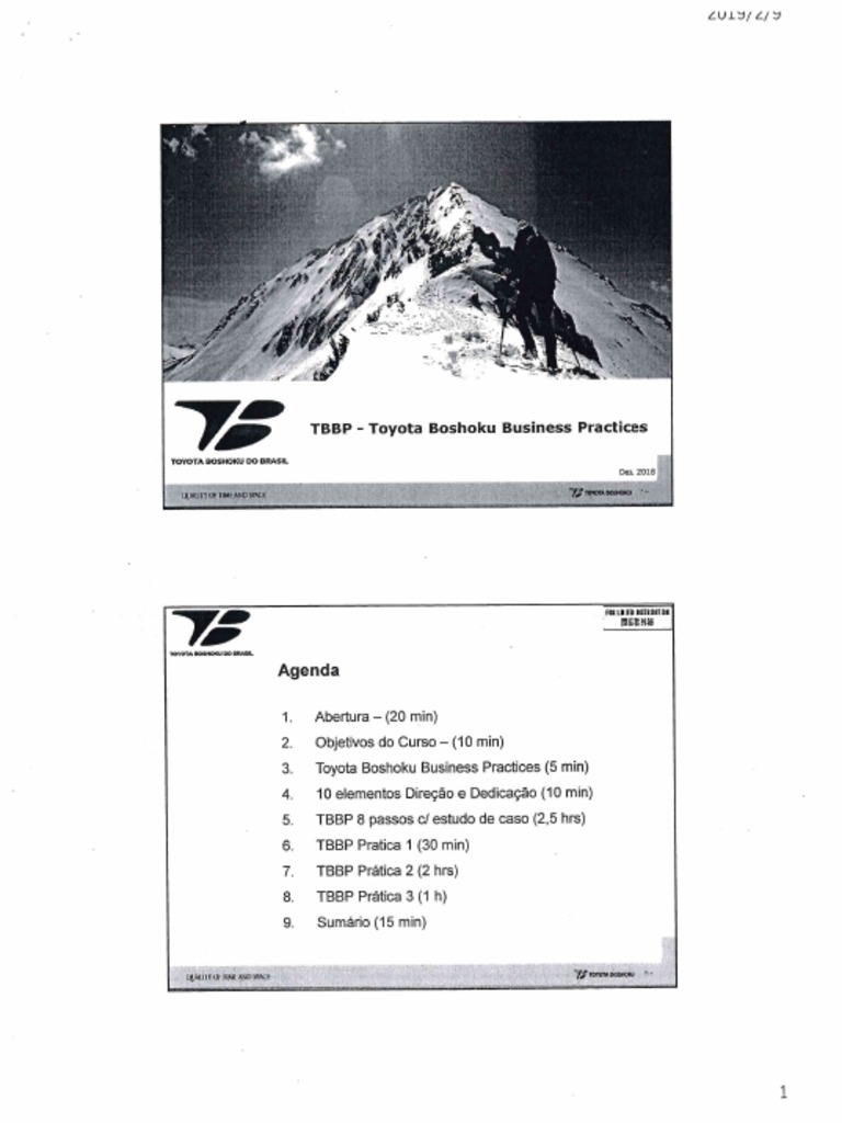 Curso Toyota Boshoku TBBP | PDF
