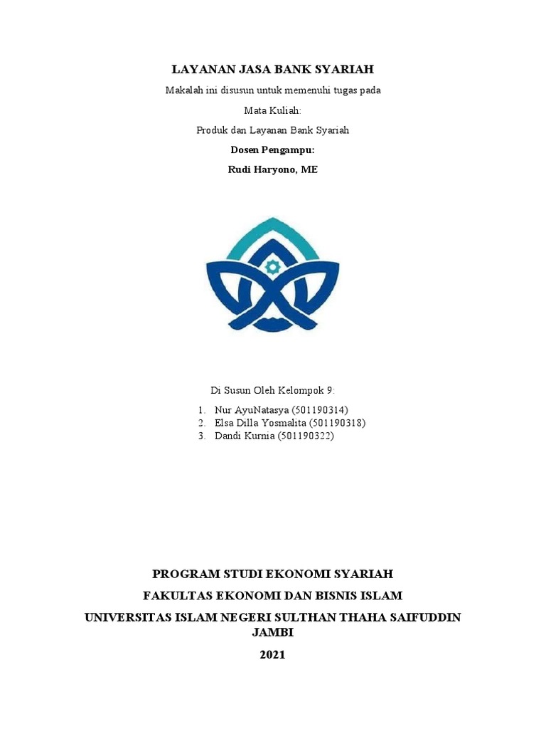 Jasa Layanan Bank Syariah dan Fungsinya | PDF | Pengelolaan Keuangan & Uang