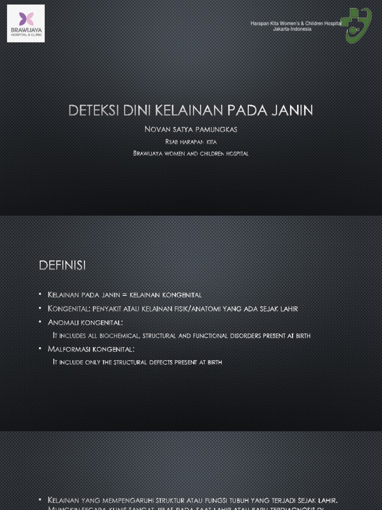 Deteksi Dini Kelainan Pada Janin | PDF