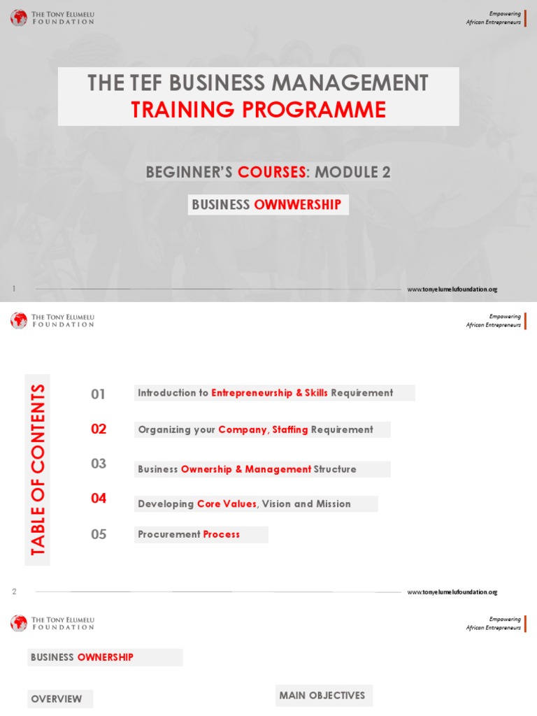 Beginners Module 2 - Business Ownership | PDF | Entrepreneurship | Goal