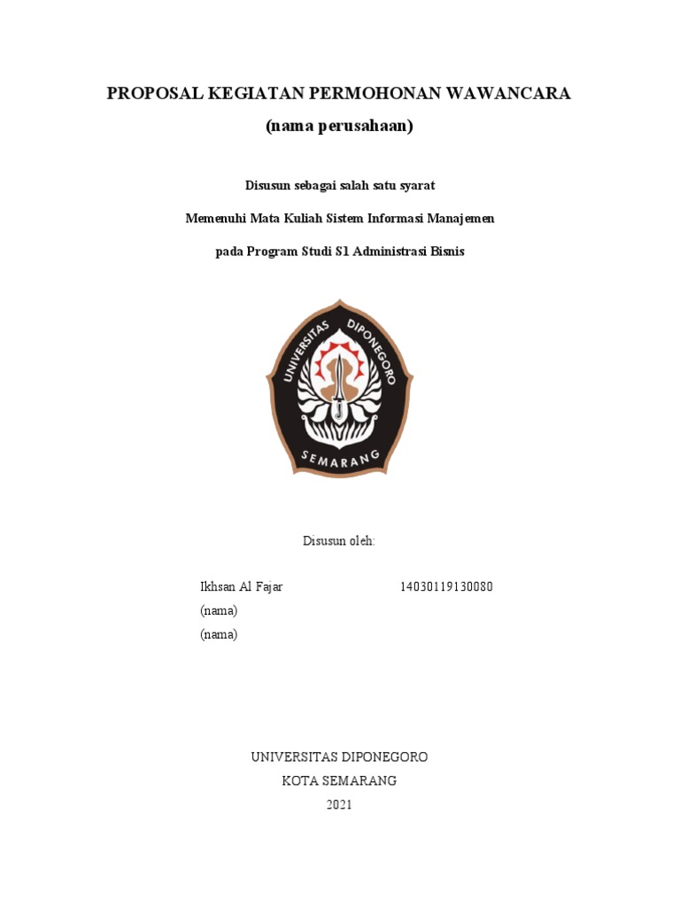 Proposal Sim 1 | PDF