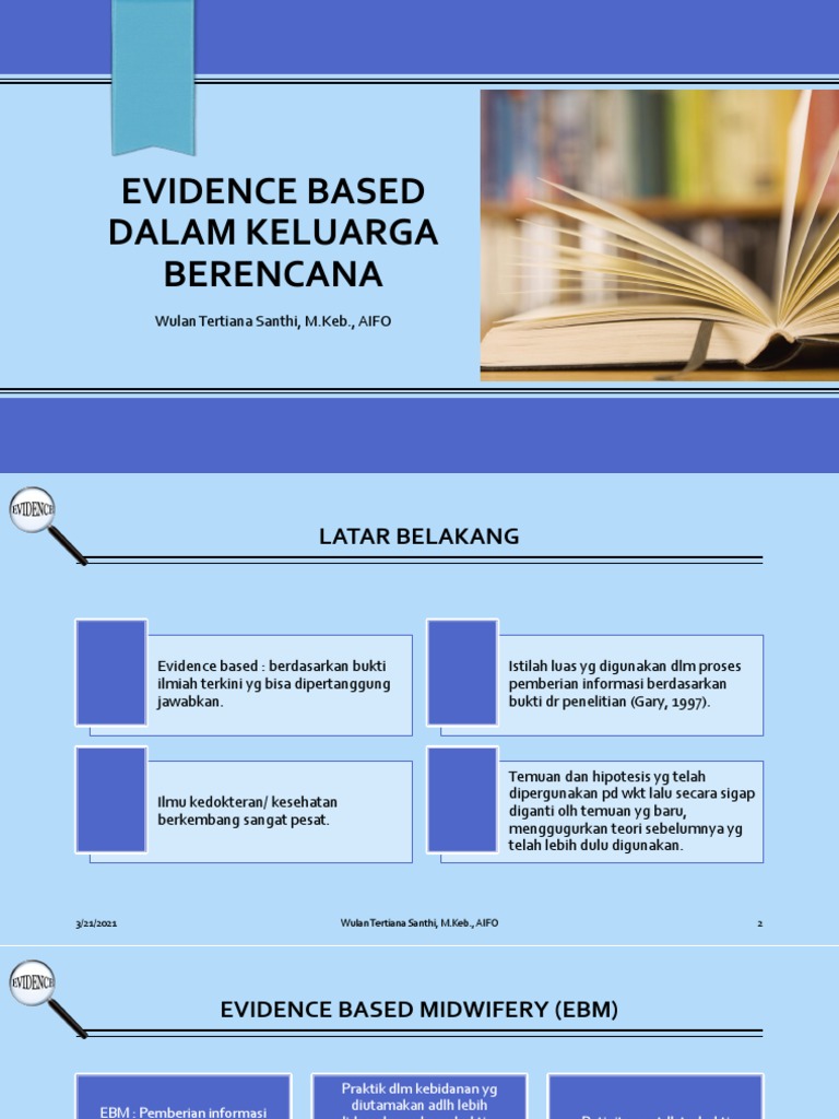 Evidence Based Dalam KB | PDF