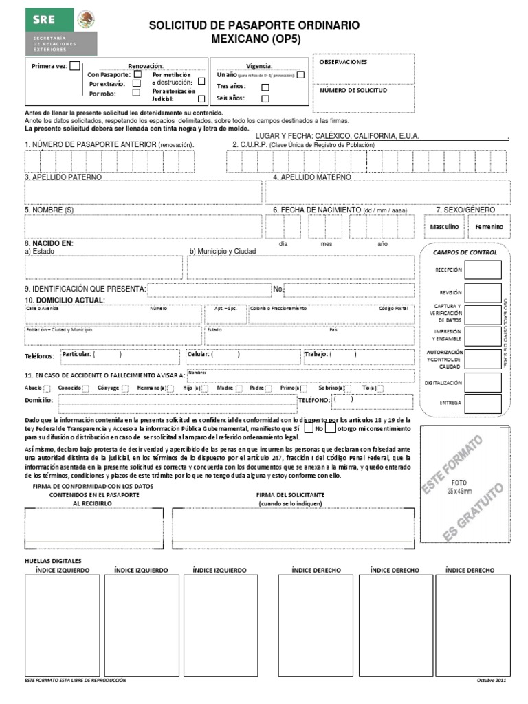 Op5 de Pasaporte | PDF | Certificado de nacimiento | Comunicación escrita