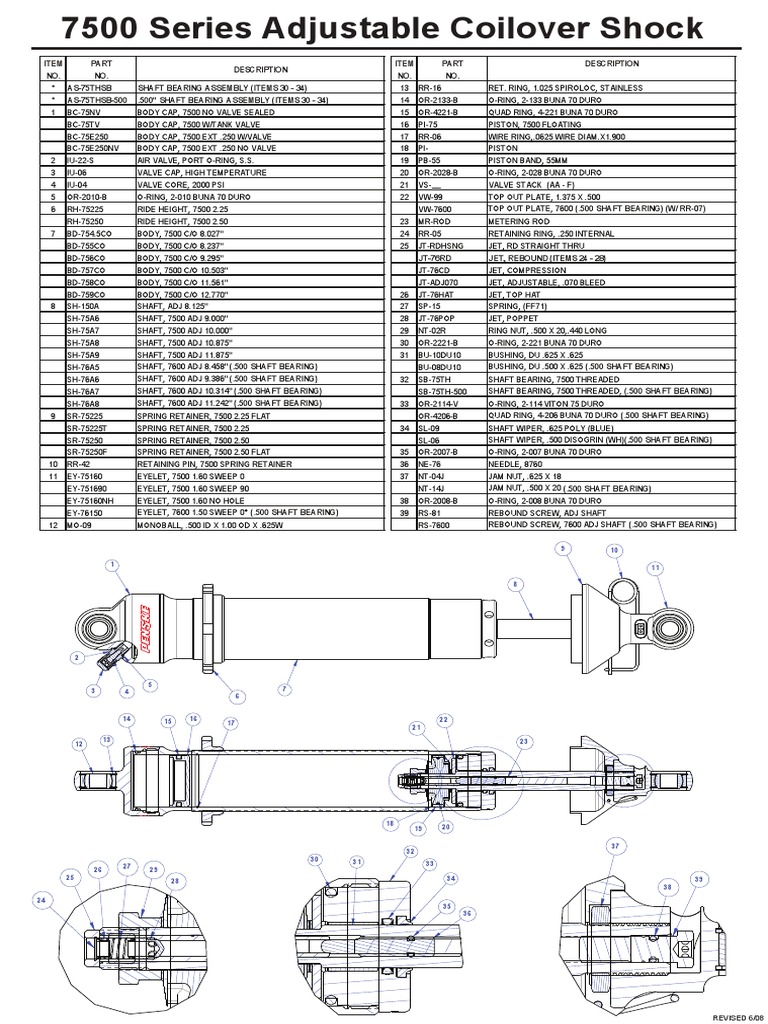 PS 7500cosa Bom Drawing | PDF | Vehicle Technology | Mechanical Engineering