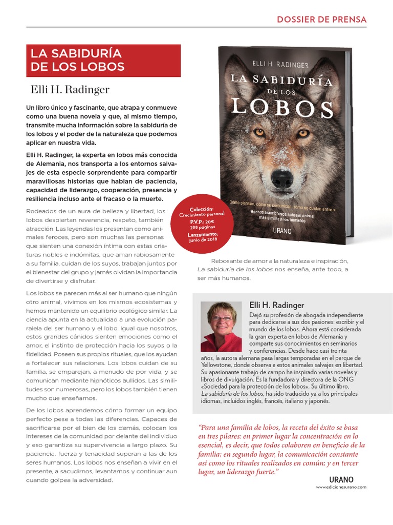 La Sabiduría de Los Lobos: Elli H. Radinger | PDF | Amor