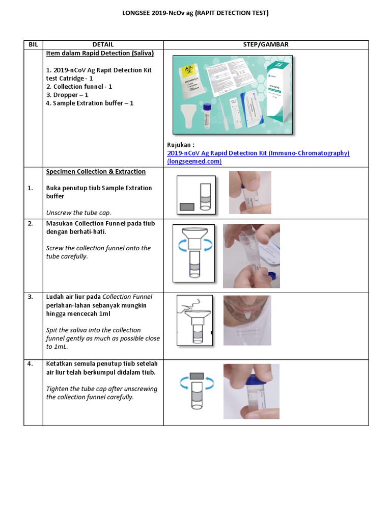 LONGSEE 2019-NcOv Ag (RAPIT DETECTION TEST) | PDF