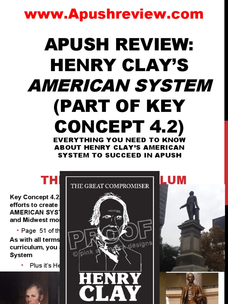Henry Clay's American System Overview | PDF | Tariff | Policy