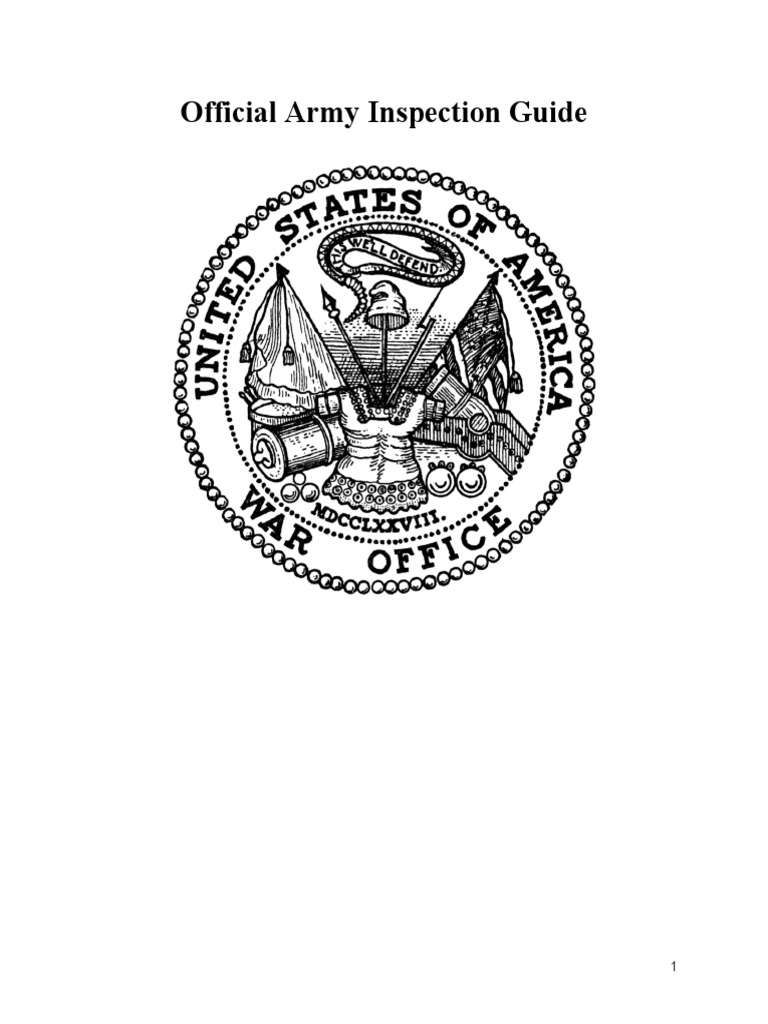 Army Inspection Guide | PDF | Military