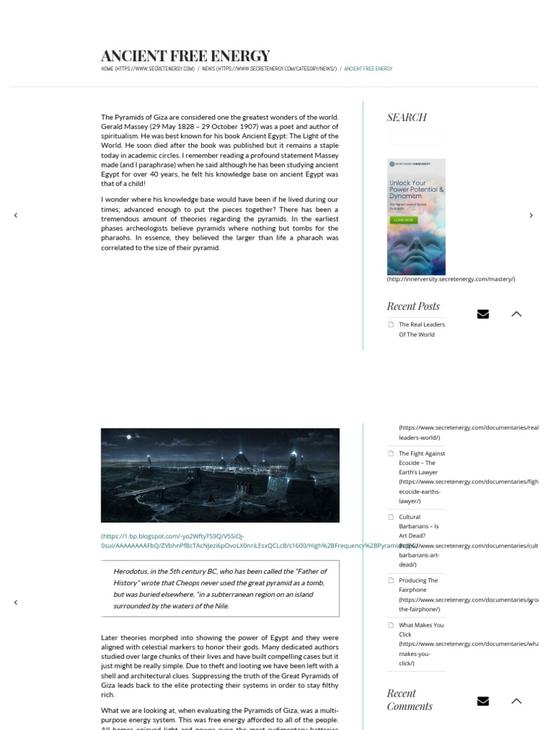 Ancient Free Energy - Secret Energy | PDF | Resonance | Pyramid