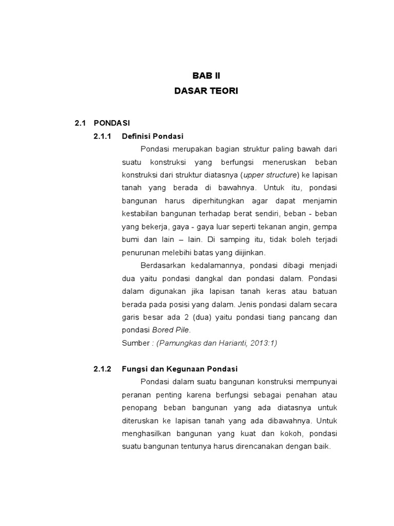 BAB II Pondasi | PDF