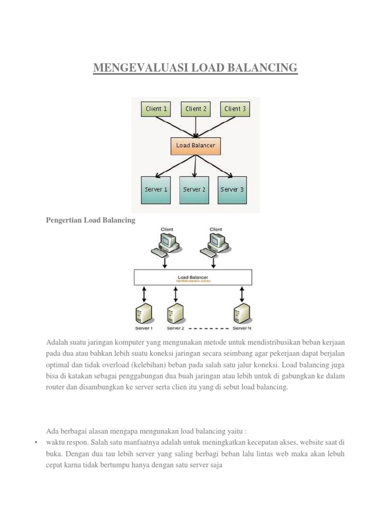 Mengevaluasi Load Balancing | PDF | Komputer