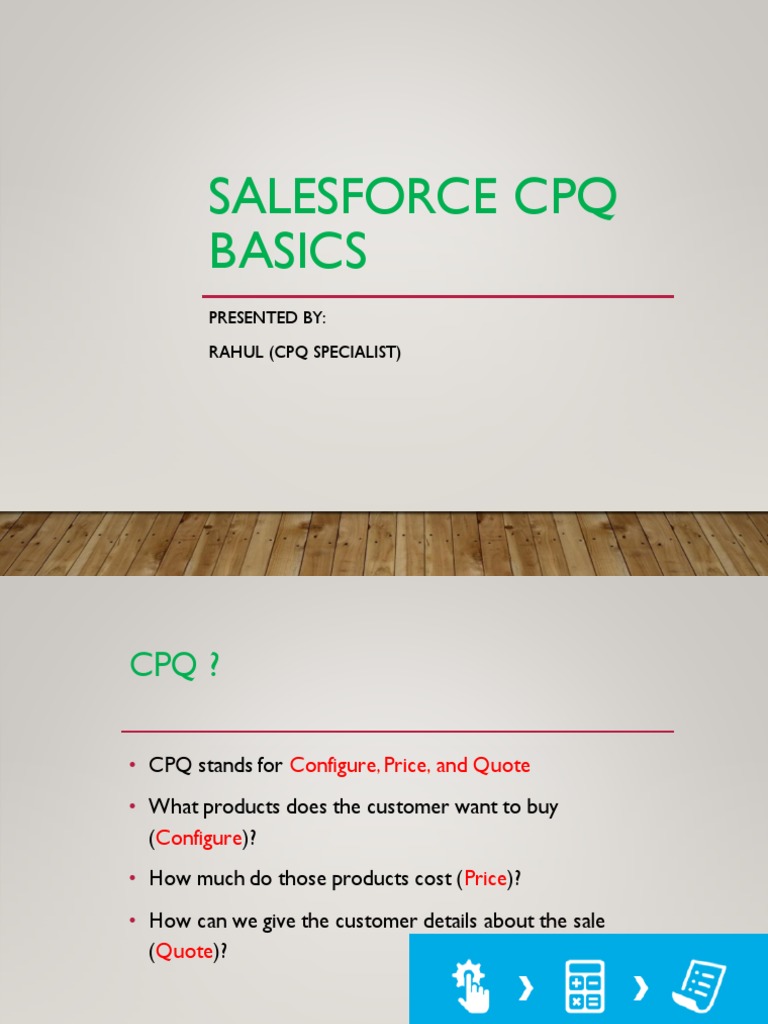 Topic 1 - Basics of CPQ - Demo | PDF | Business