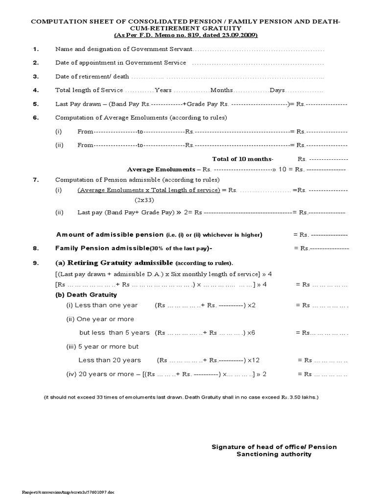 Pension Form | Download Free PDF | Retirement | Employee Relations