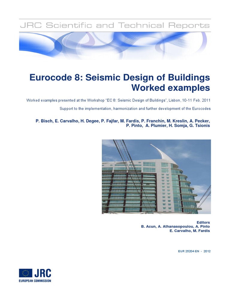 EC8 Seismic - Design - of - Buildings-Worked - Examples JRC Report 2011 ...