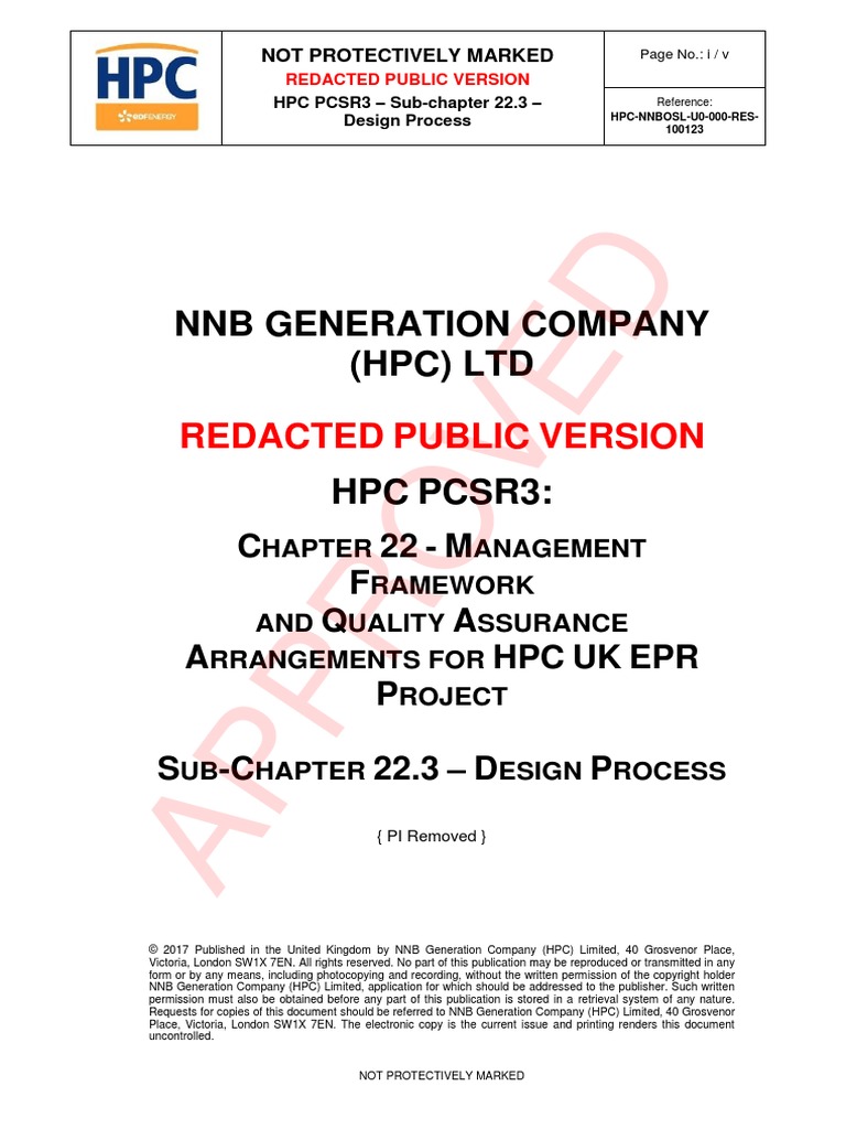 Public Version of HPC PCSR3 Sub-Chapter 22.3 - Design Process | PDF ...