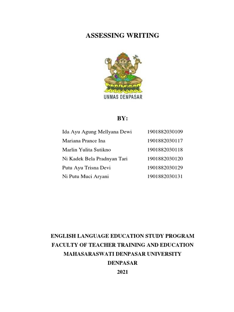 5d Lla Assessing Writing Paper | PDF | Teachers | Lesson Plan