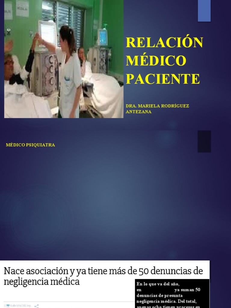 Relacion Medico Paciente | PDF | Comunicación | Evaluación