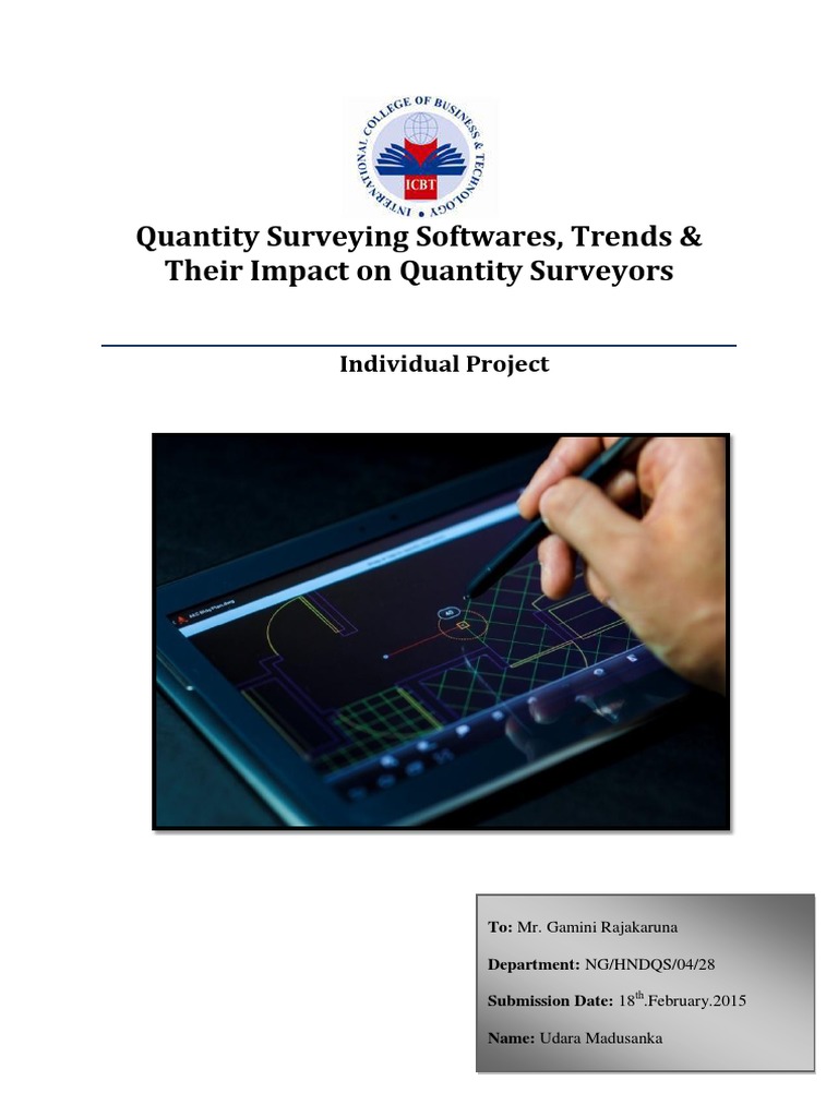 Quantity Surveying Softwares, Trends & Their Impact On Quantity ...