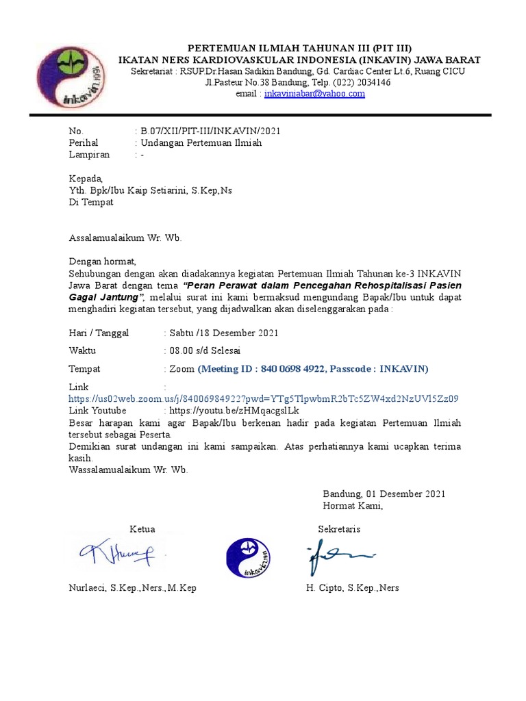 Undangan Webinar Pit e | PDF