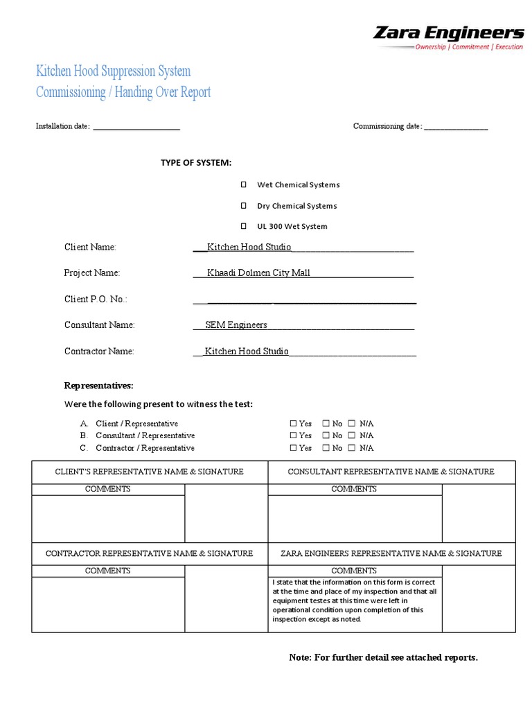 Kitchen Hood Suppression System | PDF | Building Engineering | Equipment