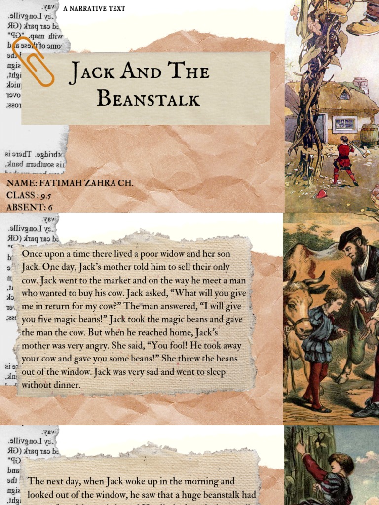 Jack and The Beanstalk Narrative Text | PDF | Jack And The Beanstalk