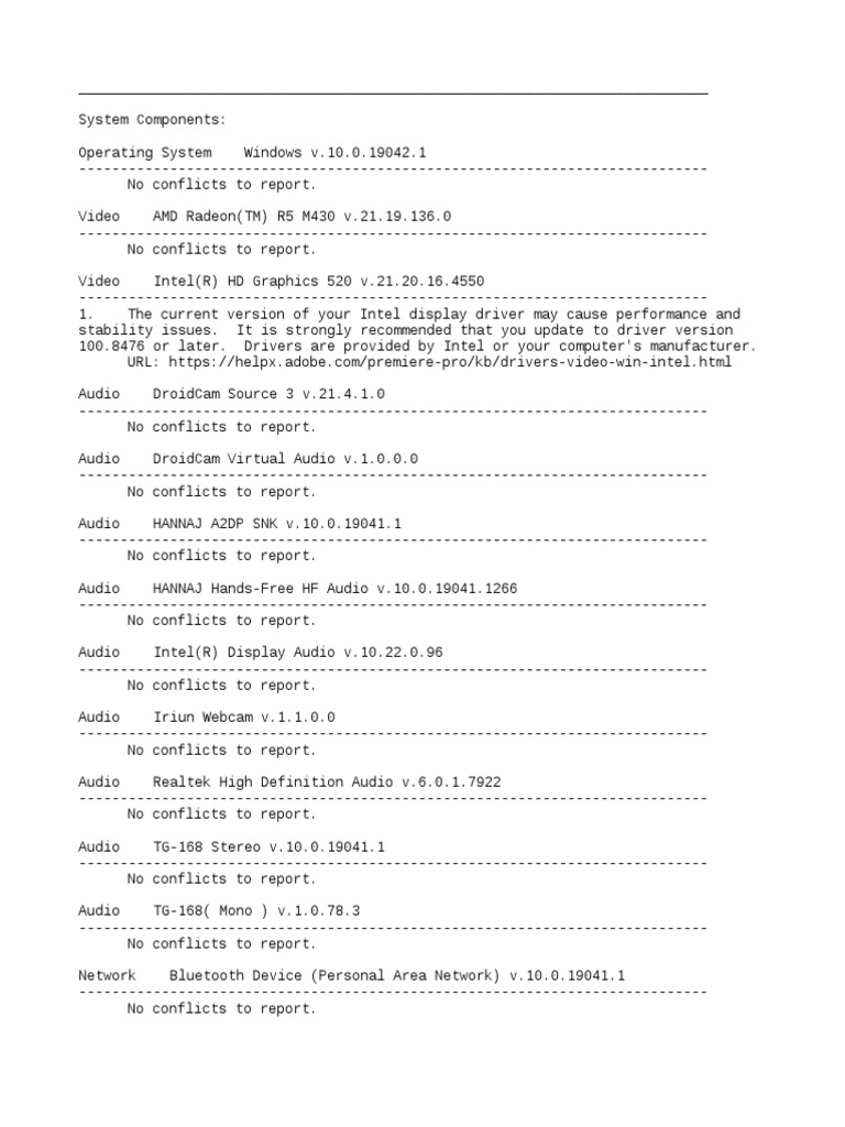 System Compatibility Report | PDF | Device Driver | Computing