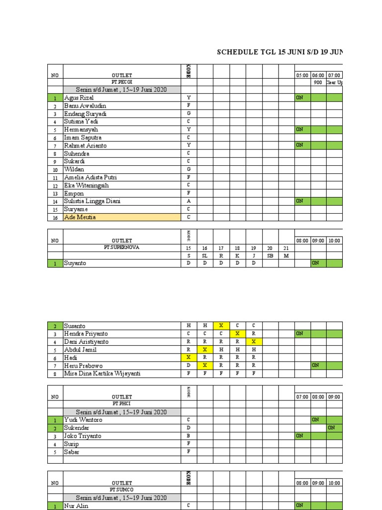 Split Shift Contoh Pdf