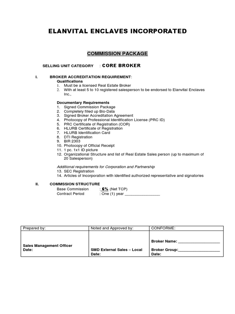 Commission Package | PDF