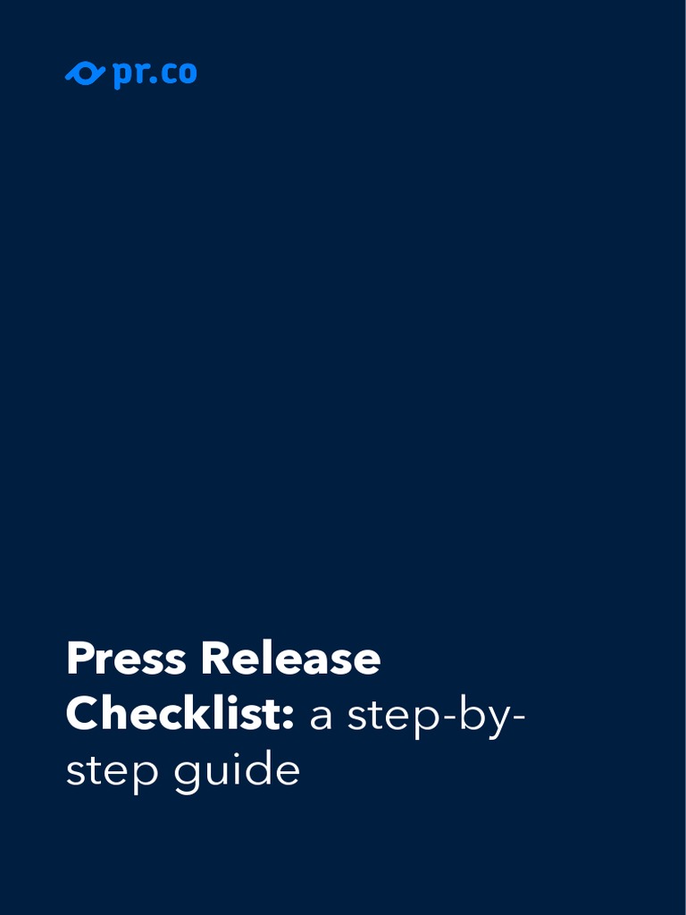 Press Release Checklist: A Step-By | Download Free PDF | Search Engine ...