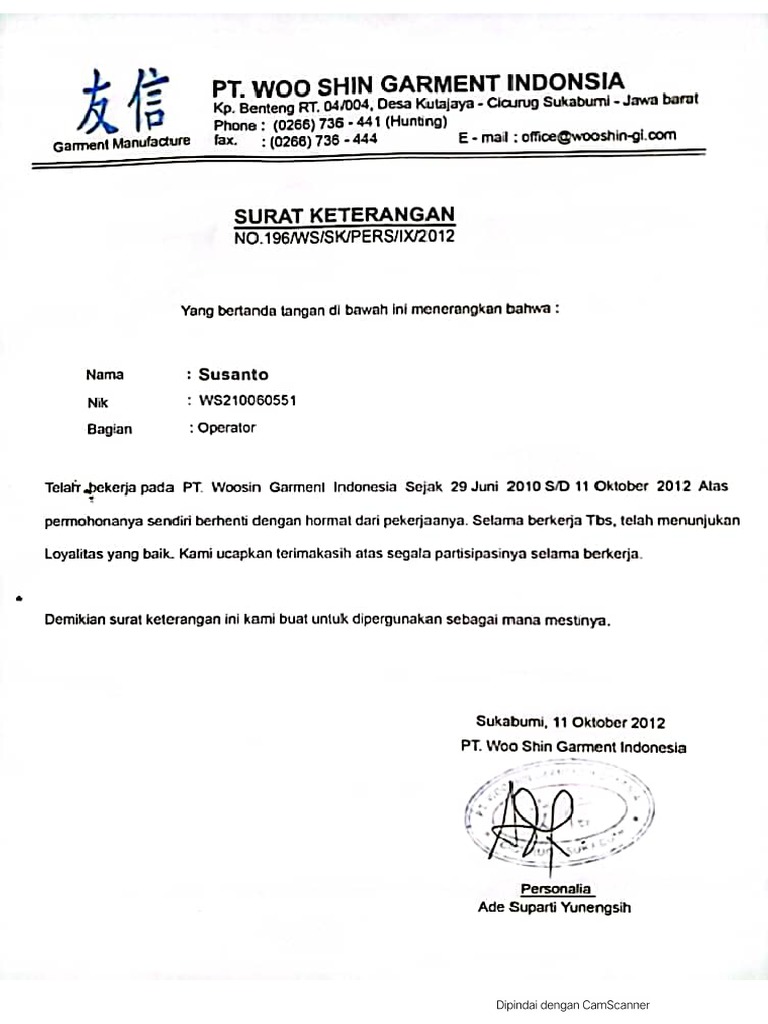 Paklaring | PDF