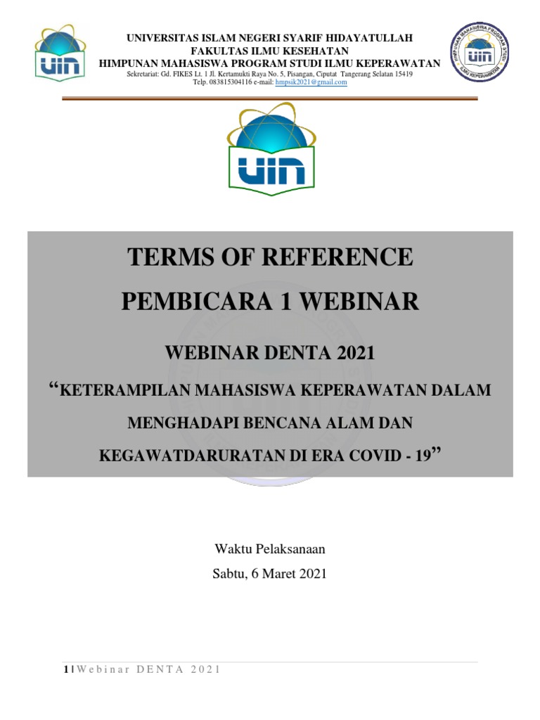 TOR Pembicara 2 | PDF